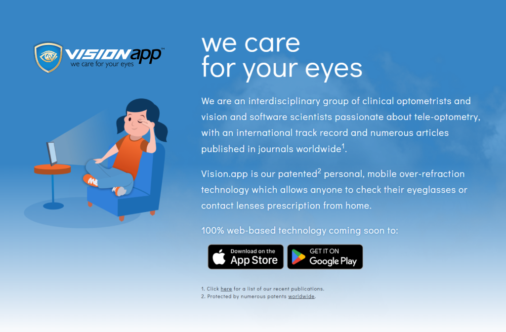 Vision.app™ - we care for your eyes